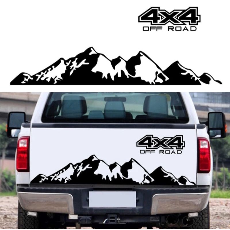 Jual sticker mobil hilux triton sticker mobil 4x4 off road sticker 4x4 ...