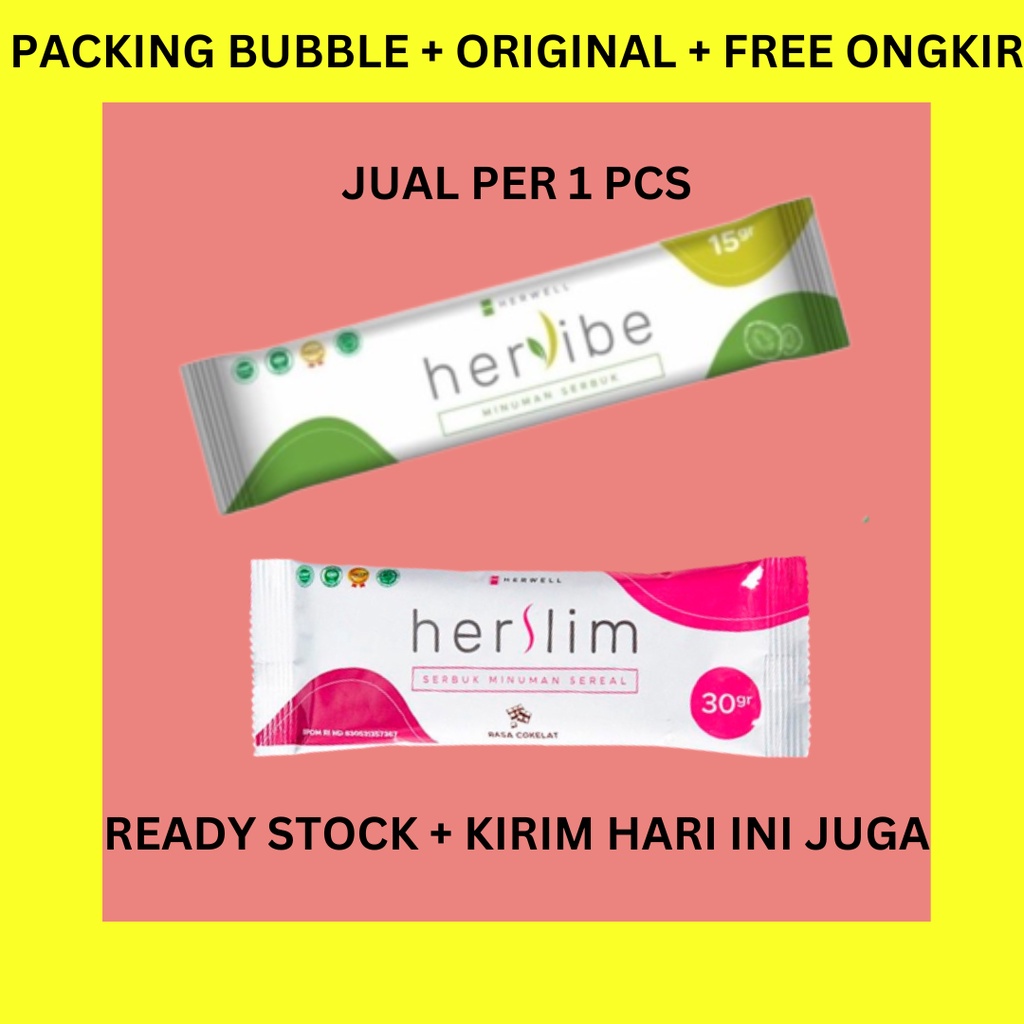 Jual ECERAN Herslim / Hervibe Herwell Herslim Meal Replacement Rasa ...