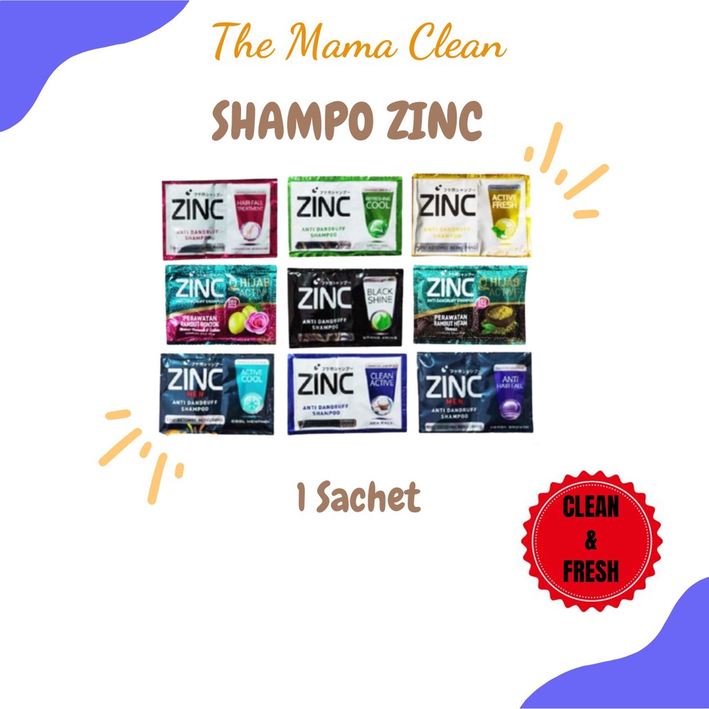 Jual SHAMPOO ZINC Netto: 10ML (1 SACHET) | Shopee Indonesia