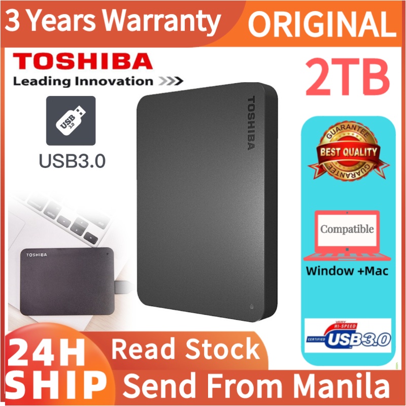 Jual Toshiba Canvio Basic 1TB/2TB HD Hardisk Eksternal / HDD External USB 3.0 Portable | Shopee ...