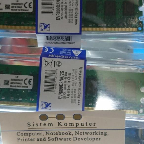 Jual RAM MEMORY DDR2 Kingston KVR800D2N6/2G 2GB INTEL / AMD | Shopee ...