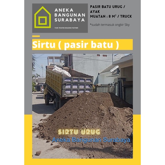 Jual Sirtu pasir batu | urug / ayak 1 rit : truck 7-8 kubik SURABAYA ...