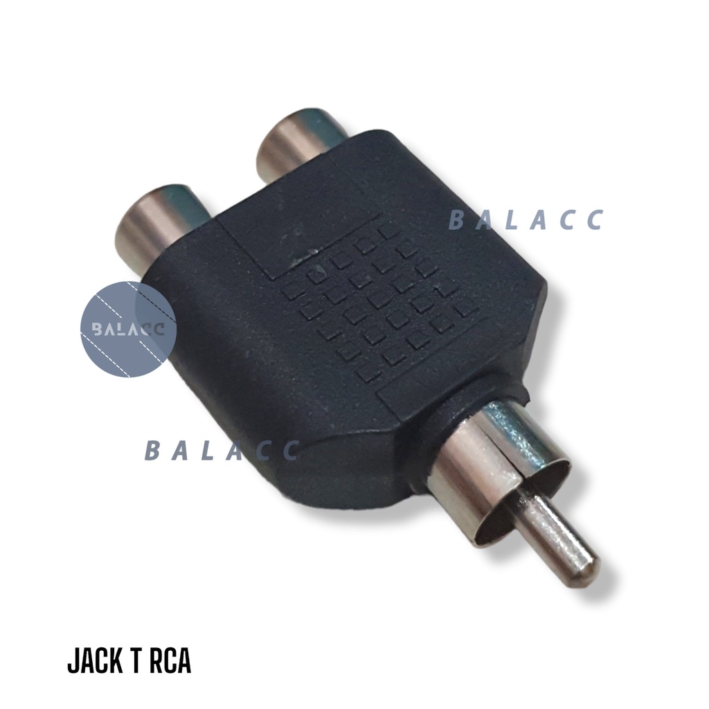 Jual Jack Y atau T RCA SPLITTER / 1 RCA MALE TO 2 RCA FEMALE | Shopee ...