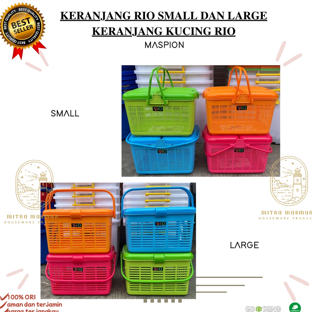 Jual KERAJANG RIO SMALL-LARGE / KERANJANG KUCING / KERANJANG PIKNIK ...