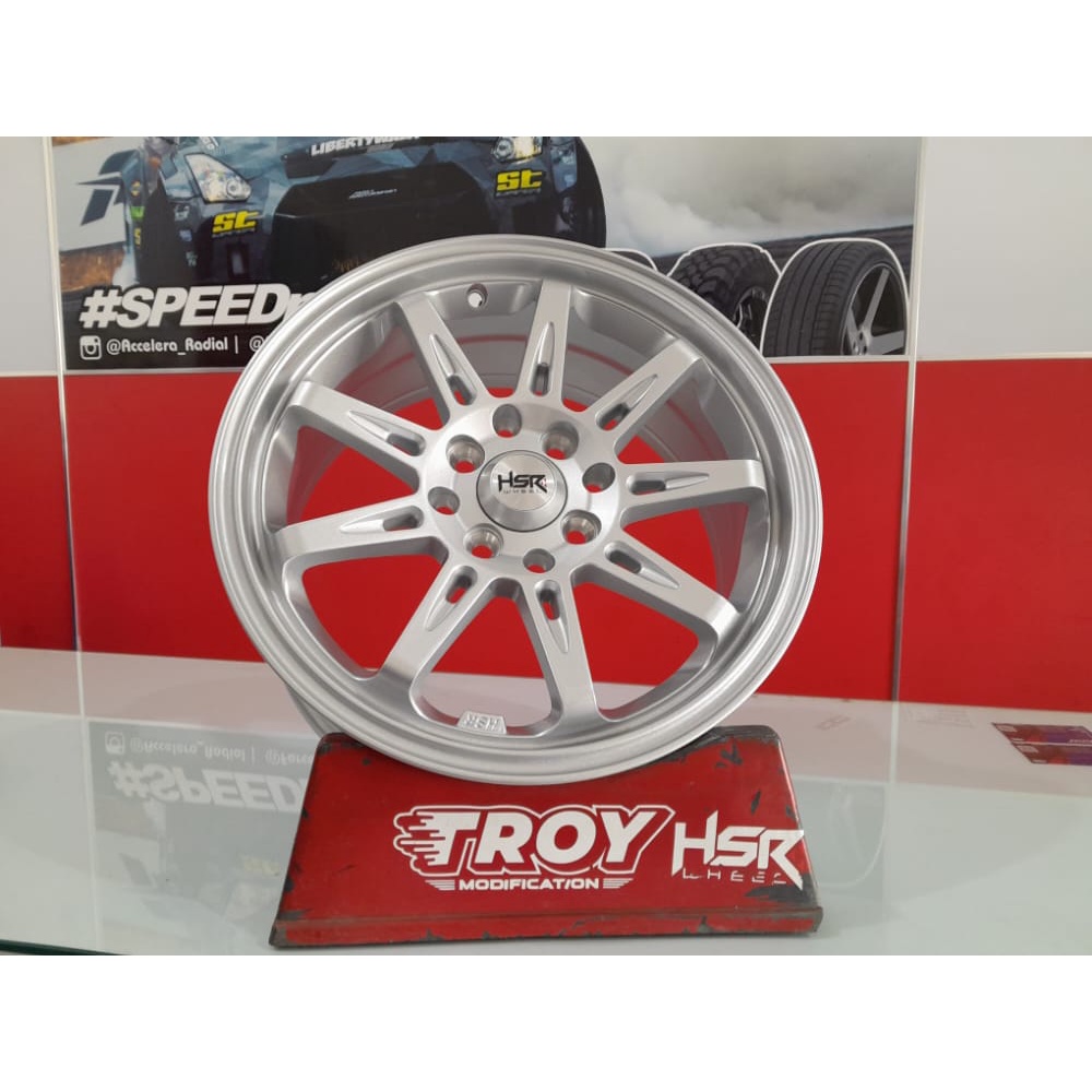 Jual Racing Velg TIKALA 9004 HSR R16 Model Terbaru 4X100-114,3 Silver ...