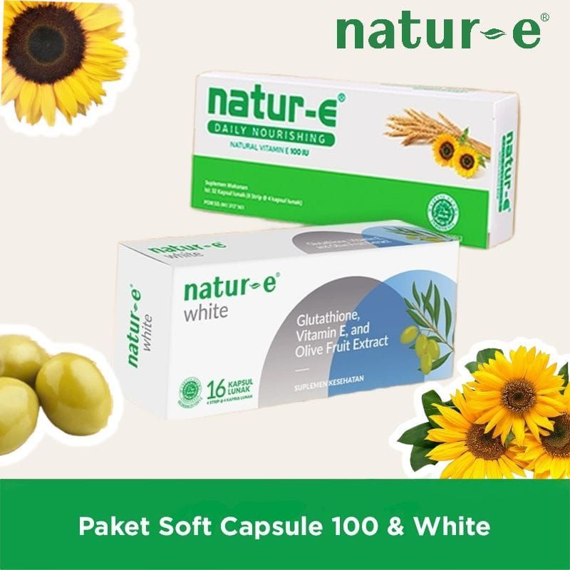 Jual Natur-E Daily Nourishing Vitamin-E 100 IU White kapsul | Shopee ...