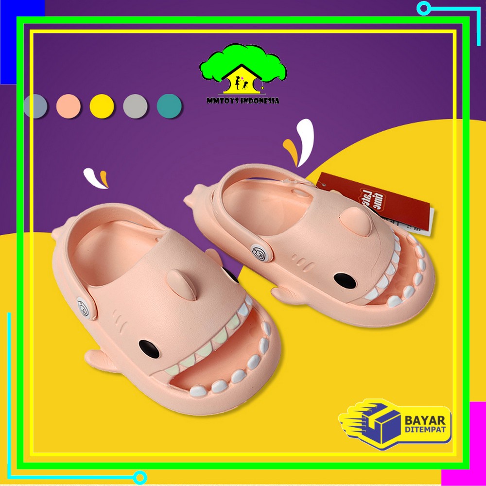 Jual MI-S40 Sandal Hiu Karakter Hewan Lucu Bahan EVA Dengan Tali ...