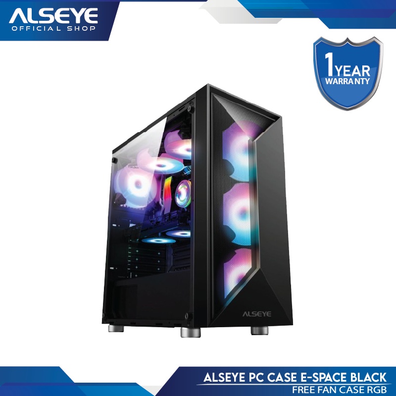 Jual Alseye PC Case Gaming BLACK Series E SPACE | Shopee Indonesia