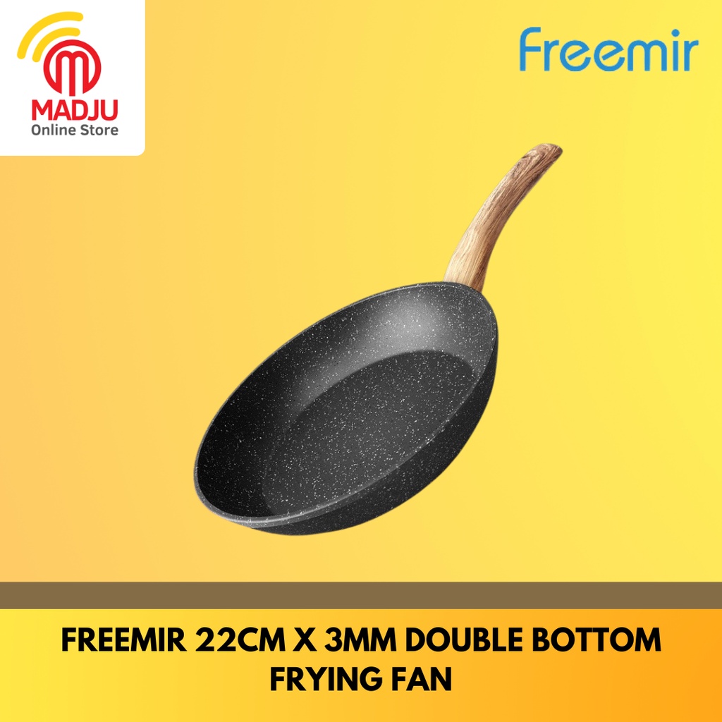 Jual FREEMIR PENGGORENGAN STAINLESS STEEL FRYING FAN 22cm x 8mm ...