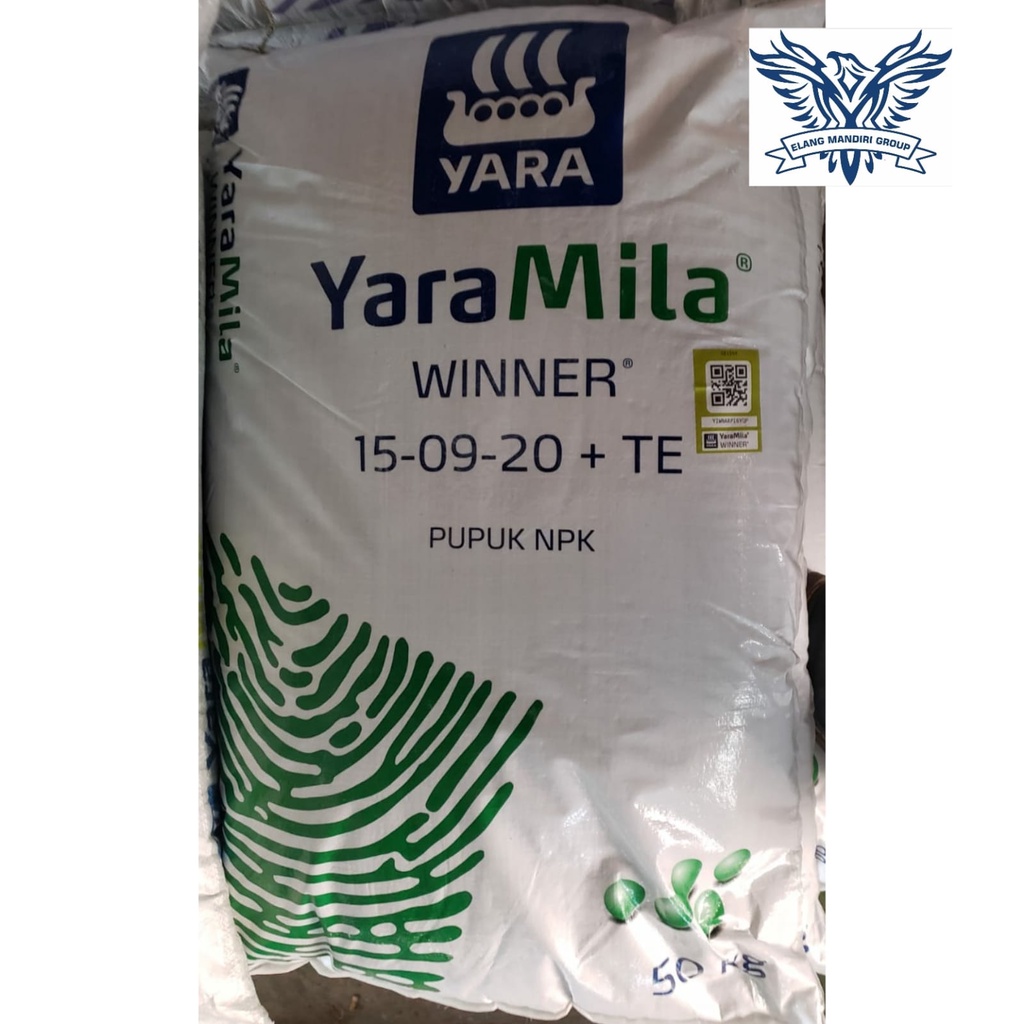Jual Pupuk NPK Yara Mila Winner 15-09-20+TE 50Kg | Shopee Indonesia