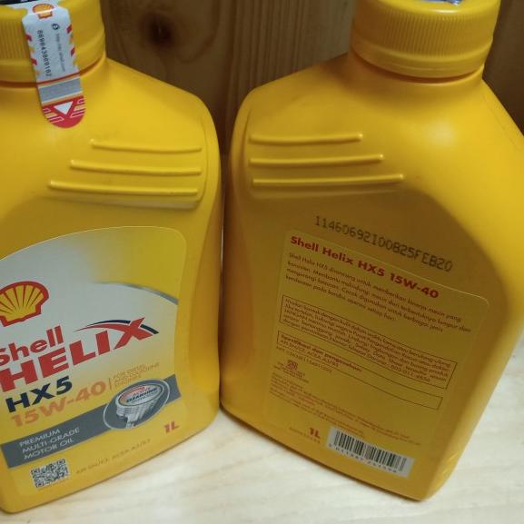Jual SHELL HELIX HX5 SAE 15W-40 [1 LITER] | Shopee Indonesia