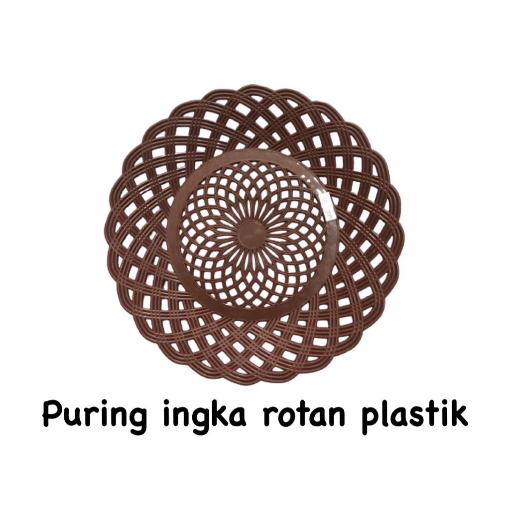 Jual Piring Rotan Plastik Anyam diameter 24cm | Shopee Indonesia