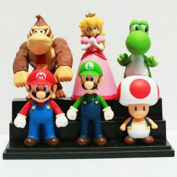 Jual mainan anak boneka figure mario bros | Shopee Indonesia