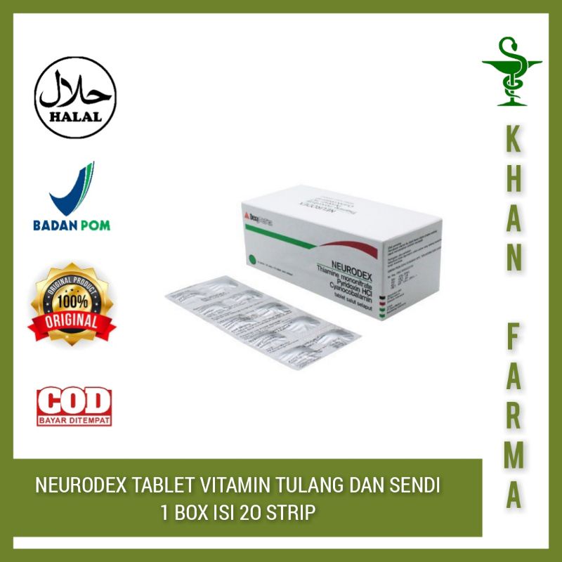 Jual NEURODEX NEORODEX TABLET VITAMIN TULANG DAN SENDI 1 BOX ISI 20 ...