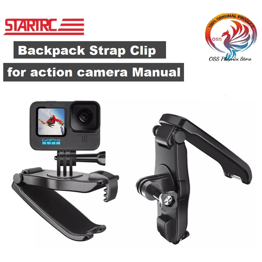 Jual Backpack Clip STARTRC Universal Backpack Bag Strap Clip Gopro Hero ...