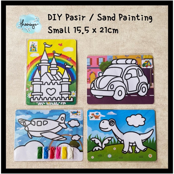 Jual DIY Sand Painting Kids DIY Pasir Mewarnai dengan Pasir Anak ...