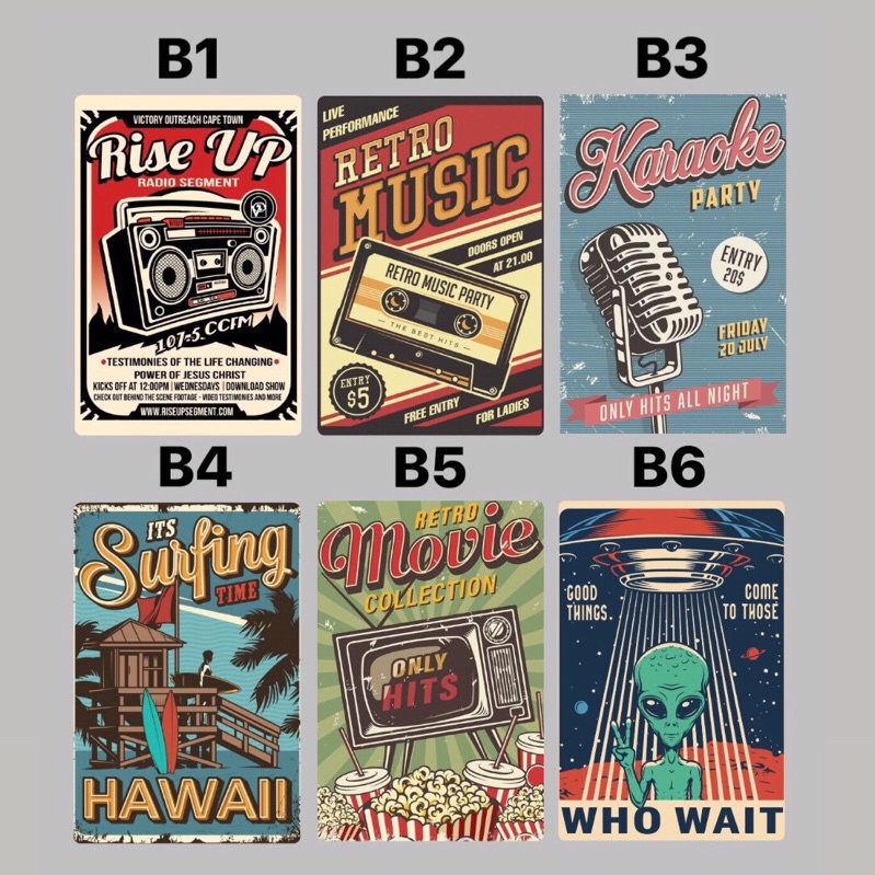 Jual POSTER DINDING AESTHETIC RETRO | Shopee Indonesia