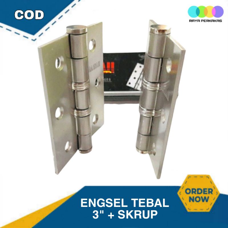 Jual Engsel Tebal Laker 3" Pintu Jendela Stainless Super Tebal 3 Inchi ...