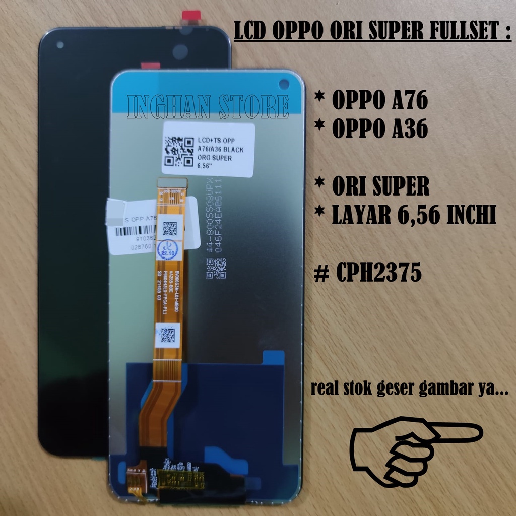 Jual LCD Touchscreen Oppo 76 2022/a36 Fullset | Shopee Indonesia