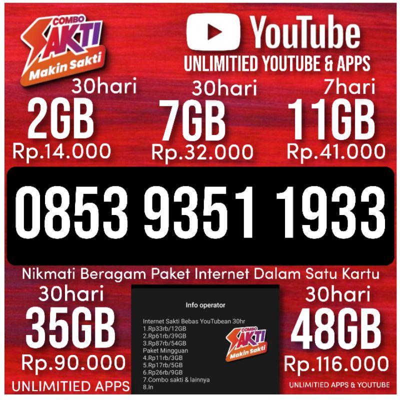 Jual Kartu sakti telkomsel Unlimited | Shopee Indonesia