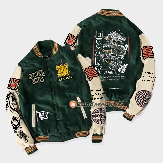 Jual Varsity jacket baseball pria / Jaket baseball Varsity Kamikaze ...