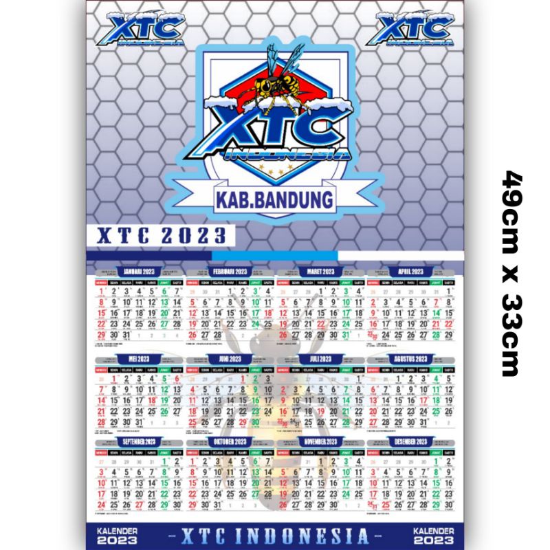 Jual Kalender xtc kabupaten bandung 2023 / xtc bandung | Shopee Indonesia