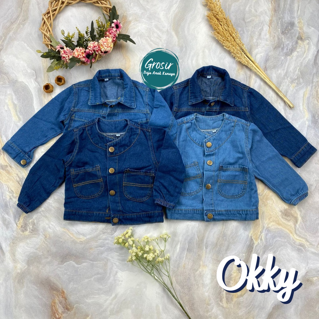 Jual 1-6TH JAKET ANAK OKKY JAKET JEANS ANAK PEREMPUAN DAN LAKI-LAKI (UNISEX) | Shopee Indonesia