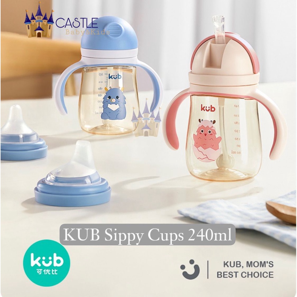 Jual KUB Sippy Cups 240ml - PPSU Sippy Cups / Tritan Sippy cups - Botol ...