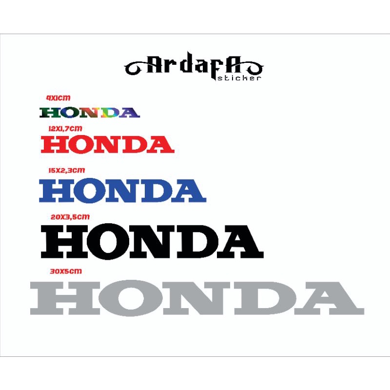 Jual STICKER TULISAN HONDA STIKER CUTTING | Shopee Indonesia