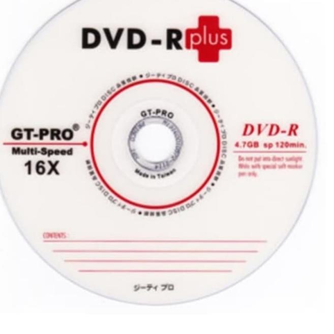 Jual DVD-R GT-PRO / DVD-R PLUS 16X 4,7GB ( isi 50 ) | Shopee Indonesia