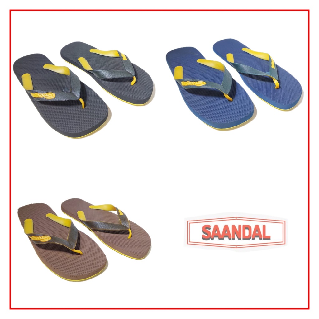 Jual Sandal Jepit Karet Pria Anak Wanita Skyboat 735 Lis Kuning Warna ...