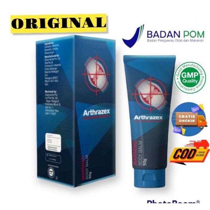 Jual ARTHRAZEX ASLI CREAM OBAT SENDI DAN TULANG ORIGINAL BPOM | Shopee ...