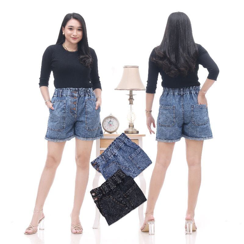 Jual Celana Hotpants Jeans Pendek Wanita Tebal Premium | Shopee Indonesia
