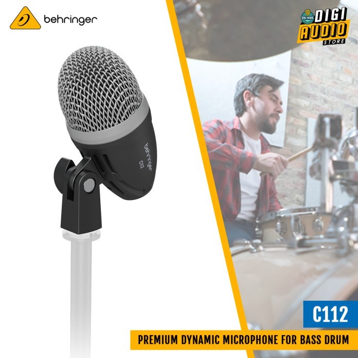 Jual Mic Bass Drum Behringer C 112 Premium Microphone Dynamic Drum Kick ...