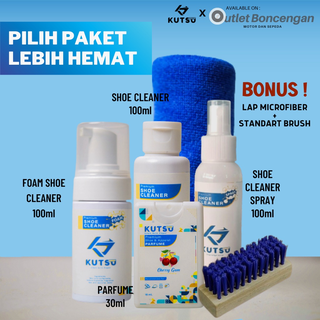 Jual KUTSU-PAKET BUNDLING Pembersih Sepatu Sabun Cuci Sepatu Sneakers ...