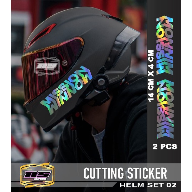 Jual Cutting Sticker HELM Full Face - Stiker Lis Variasi HELM SET 02 ...