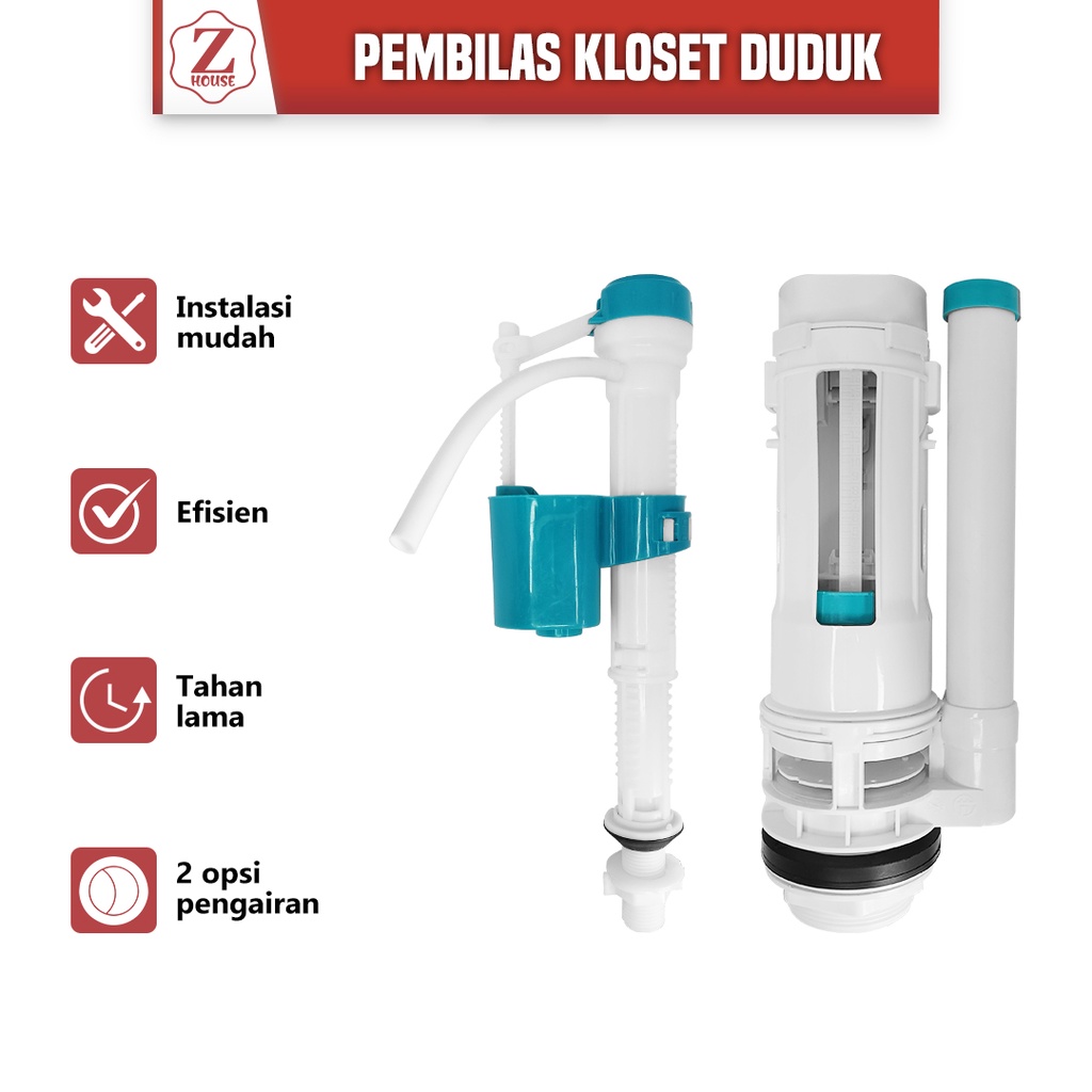 Jual Alat Tangki Closet Dua Flash Model Toto/Pelampung Air Closet Alat ...