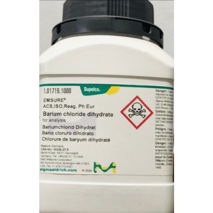 Jual MERCK 1.01719.1000 BARIUM CHLORIDE DIHYDRATE 1KG | Shopee Indonesia