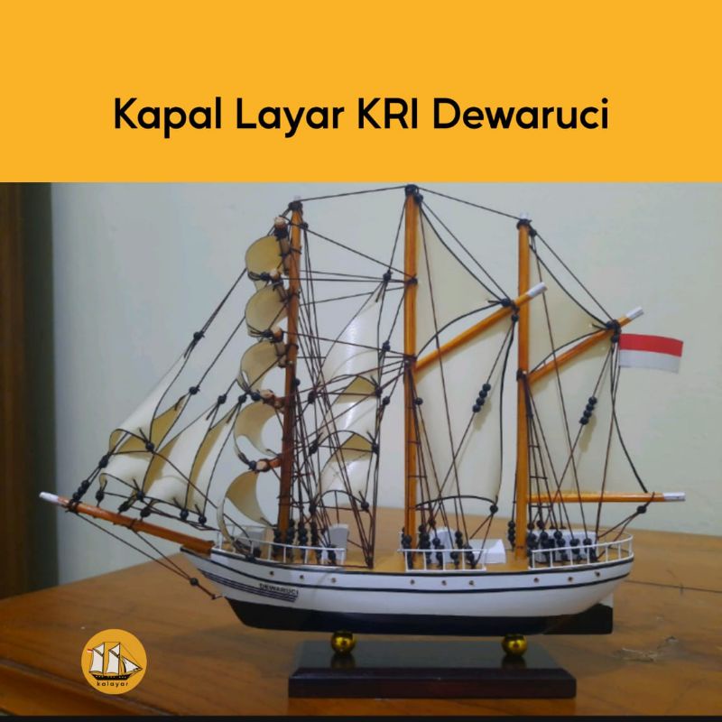 Jual Small - Miniatur Kapal Layar KRI Dewaruci | Miniatur Kapal Layar ...