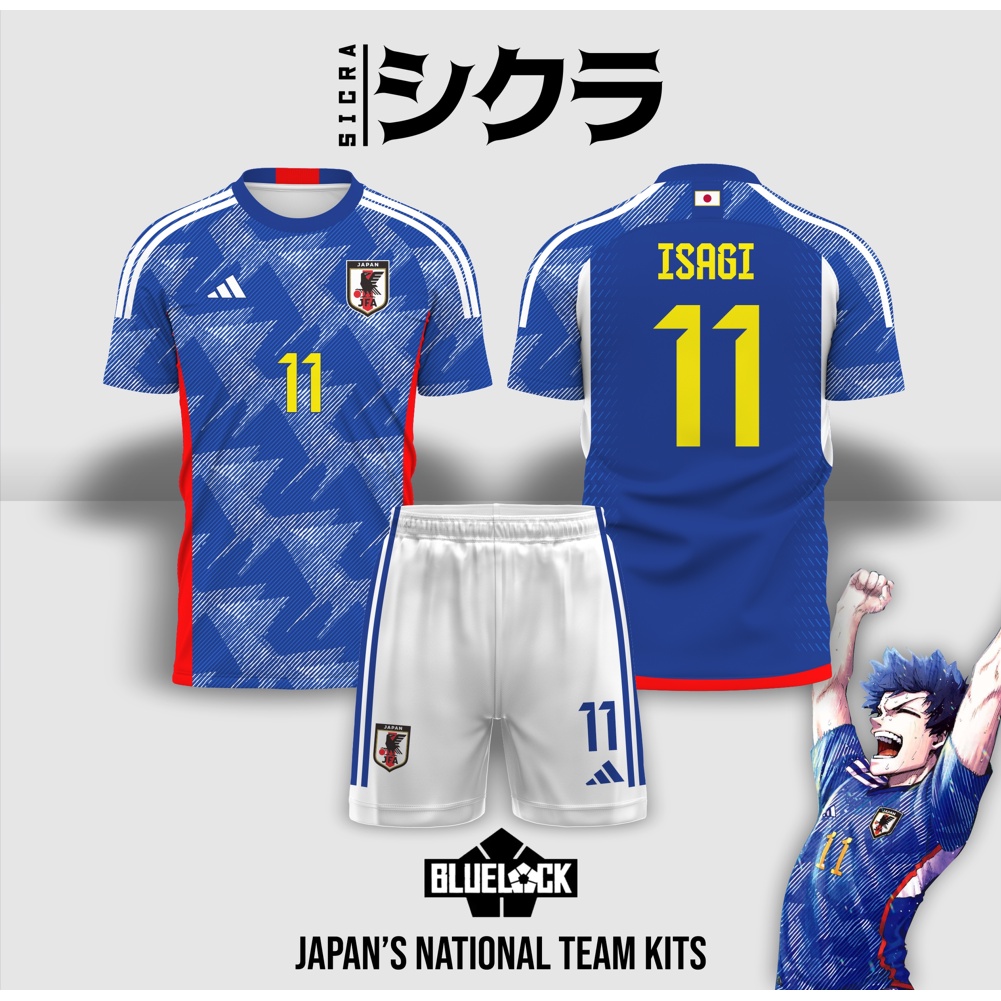 Jual Jersey Anime Timnas Jepang Japan Blue Lock Cosplay Bola Manga ...