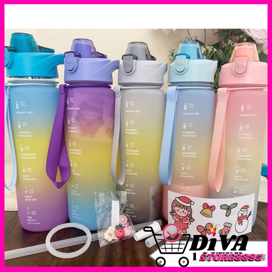 Jual BOTOL MINUM TRITAN 1 LITER 1000 ML WARNA GRADASI / BOTOL MINUM 1L ...