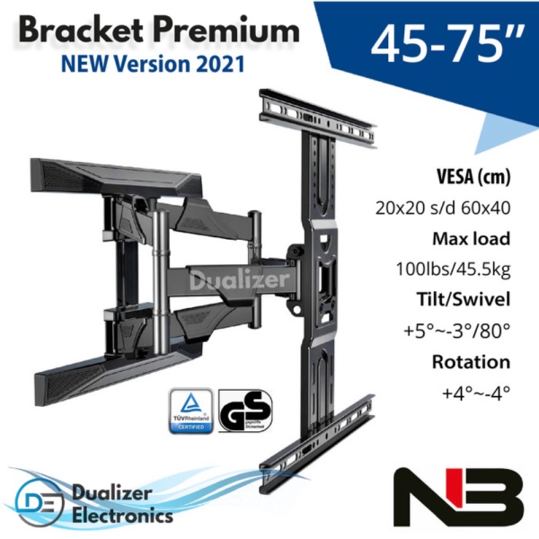 Jual Bracket TV 49 50 55 60 65 70 75 Inch LG Samsung Sony Changhong ...