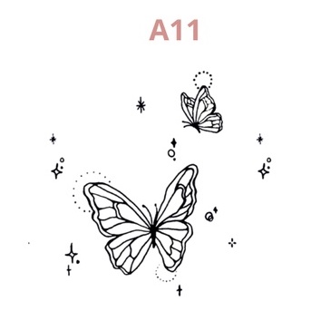 Jual Aesthetic Butterfly tattoo tato kupu-kupu nevertheless tattoo ...