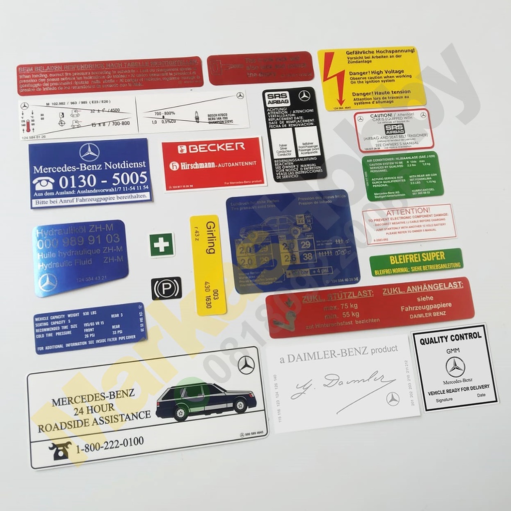 Jual Sticker Mercedes W124 Set | Shopee Indonesia