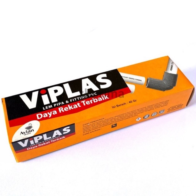Jual Lem pipa pvc VIPLAS TUBE 40gr | Shopee Indonesia