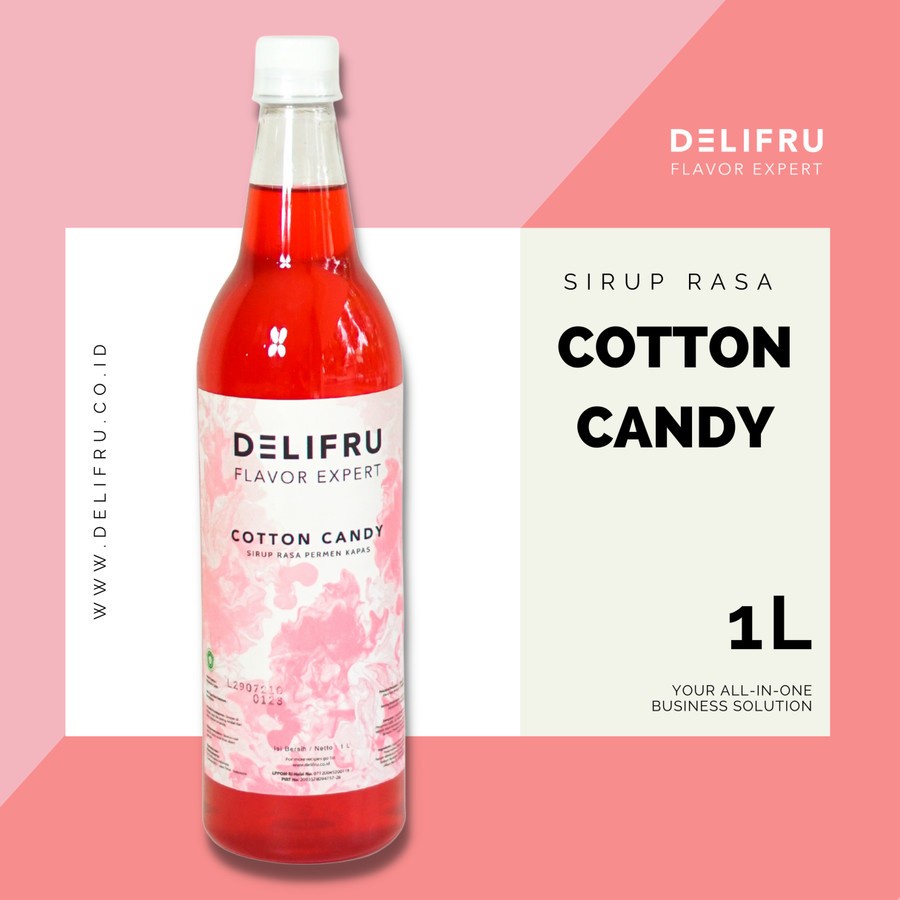 Jual Delifru Syrup Cotton Candy - Sirup Permen Kapas 1 Liter | Shopee ...
