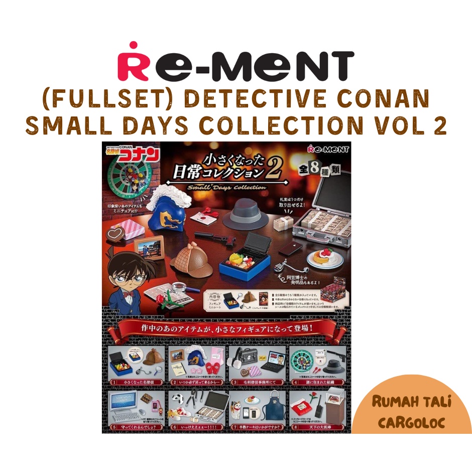 Jual Mainan Miniatur RE-MENT FULLSET DETECTIVE CONAN SMALL DAYS Vol 2 ...