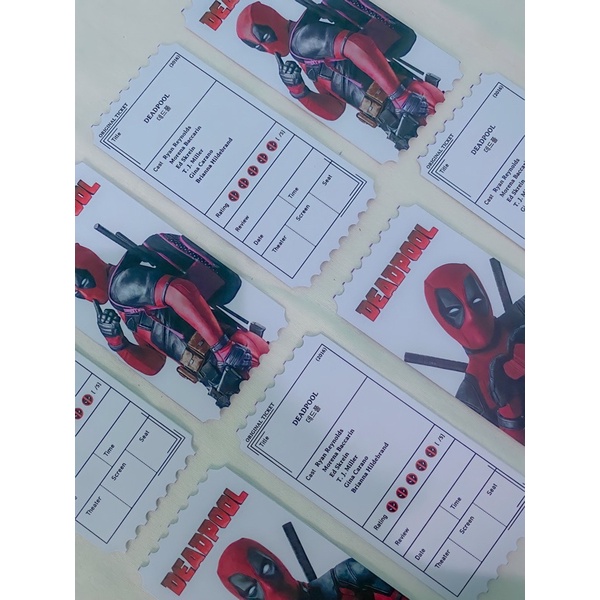 Jual Collectible ticket Deadpool 1 Marvel fanmade | Shopee Indonesia