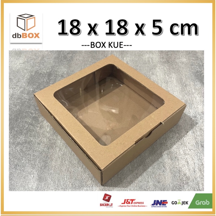 Jual BOX MIKA 18x18x5 kardus die cut, untuk kue hampers gift box MIKA ...