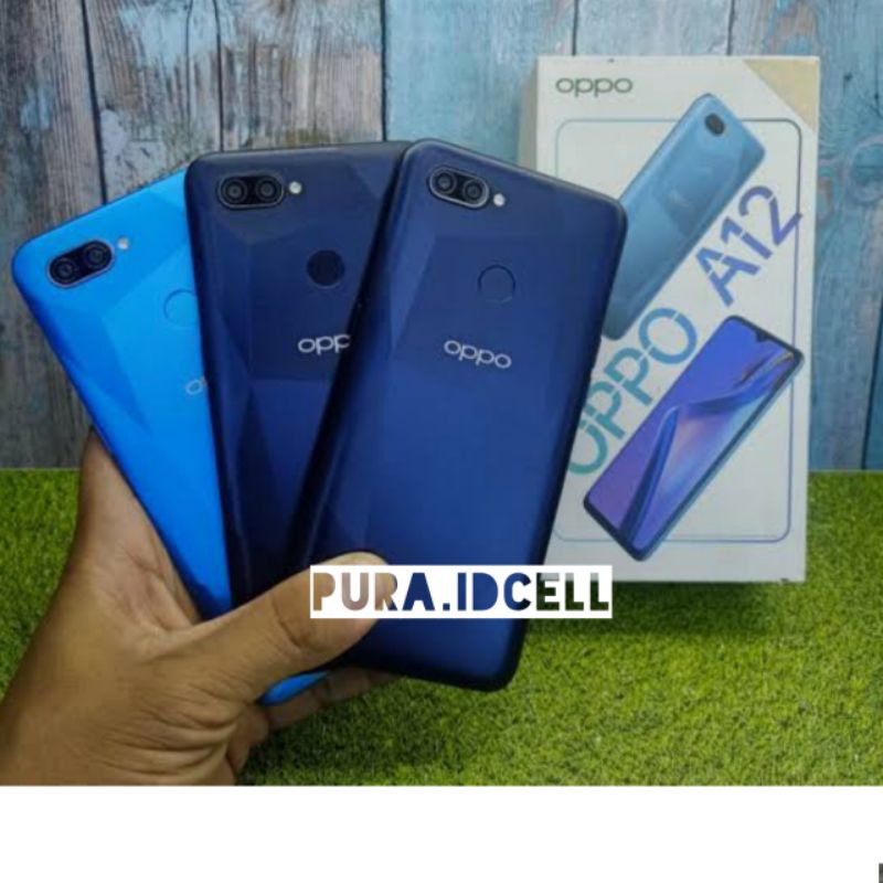 Jual Oppo A12 3/32 & 4/64 Fullset Second Batang | Shopee Indonesia